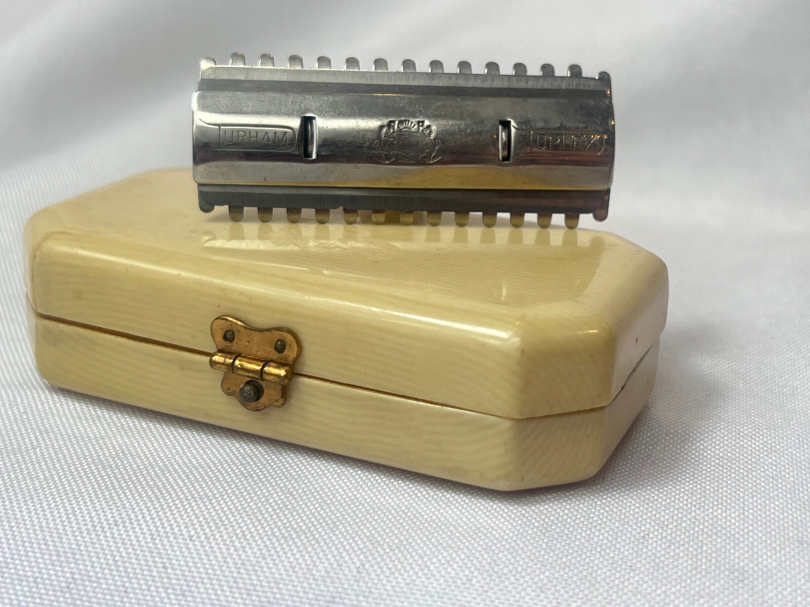 Vtg Durham Duplex Safety Razor Set Travel Double Edge in Celluloid Case ...