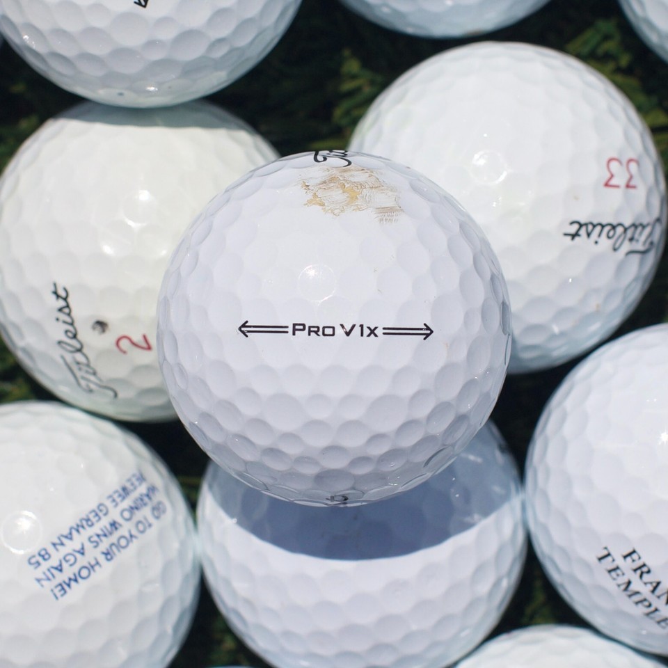 24 Titleist Pro V1x Used Golf Balls 3A / AAA Quality - FREE SHIPPING ...