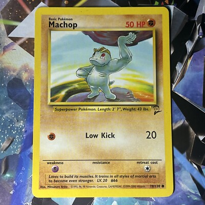 MACHOP - Base Set 2 - 78/130 - Common - Pokemon Card - Unlimited ...
