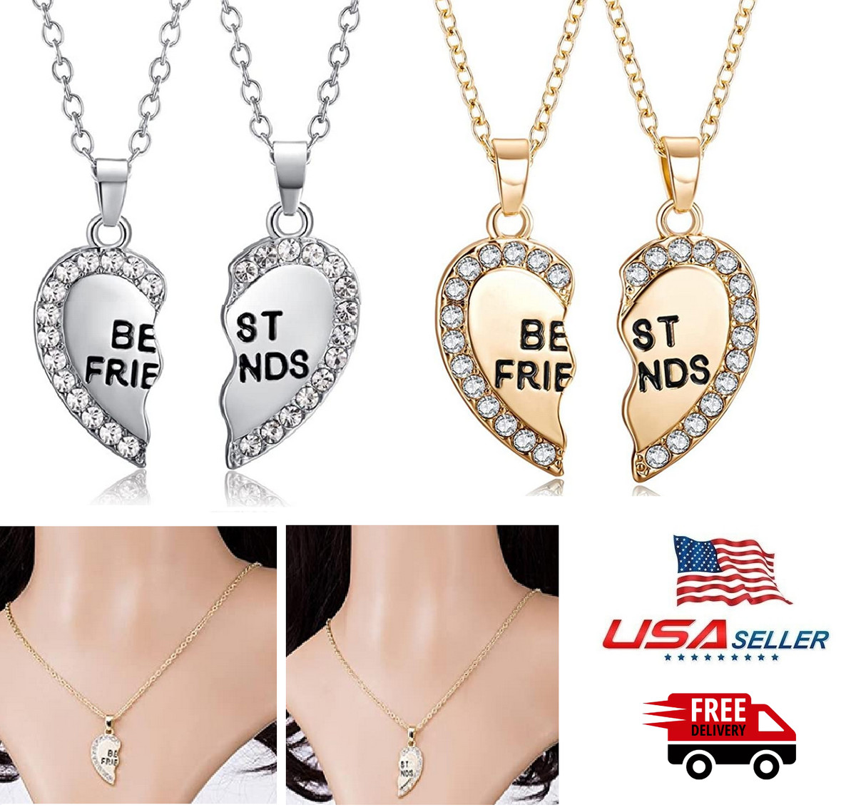 Heart Necklace For Best Friends