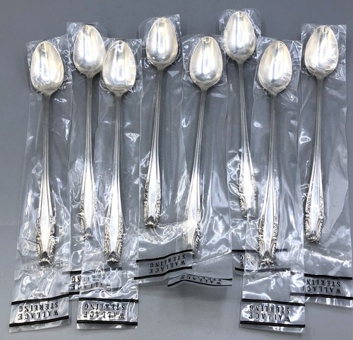 Stradivari by Wallace Sterling Silver set 8 Iced Teaspoons 7.75", in ...