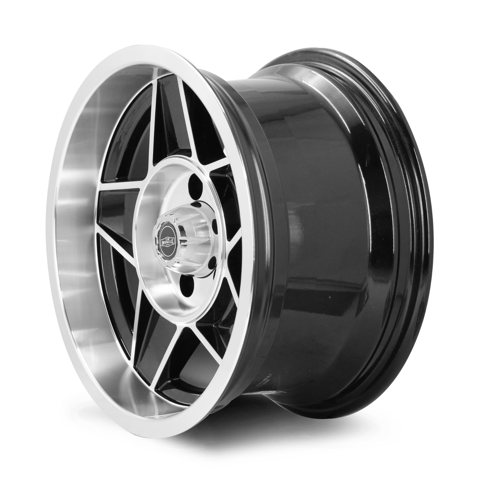 15 Inch CTM Globe Wheels Black Machined Fits Torana With Flares 15x7 ...