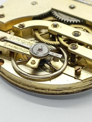 Antique Vintage big pocket Watch Movement MAIN SPRING Good Balance ...