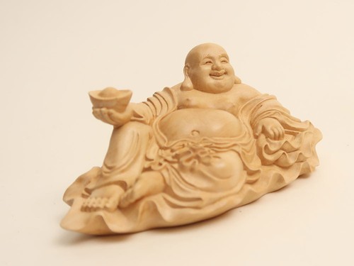 Hand-Carved Hotei Buddha Sculpture – Fertility, Fortune & Harmony | eBay