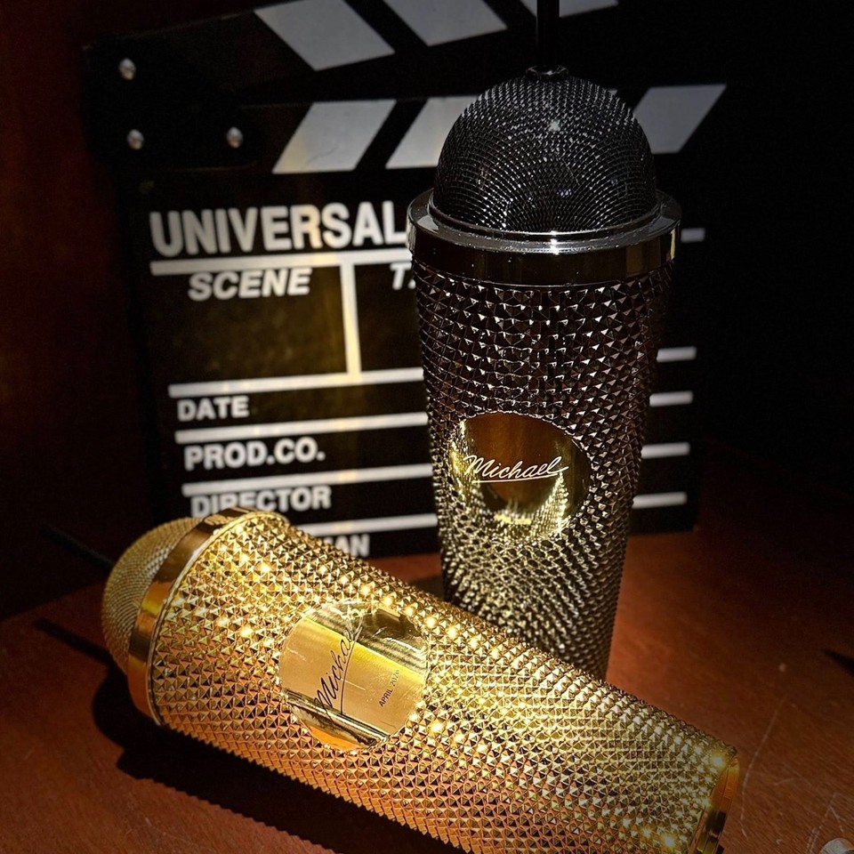 Michael Jackson 2026 Movie Microphone Cup 24oz. Brand New In hand ...