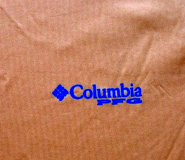 COLUMBIA PFG OMNI-SHADE MENS (4X) ORANGE TERMINAL TACKLE POLYESTER ...