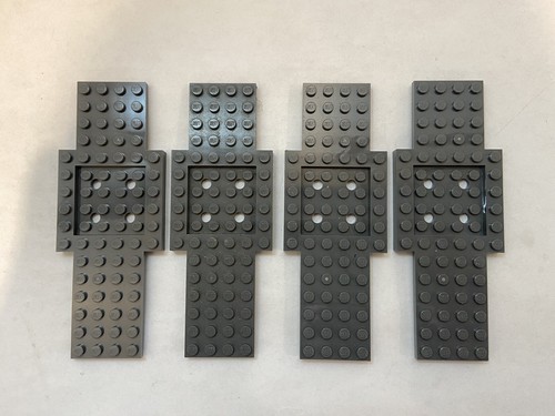 (4) Lego Vehicle Base Chassis Lot- Dark Grey- #52037 | eBay