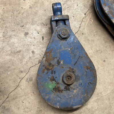 Vintage Johnson Blocks 3 Ton 4 To 1 Design Factor 1/2” To 5/8” Rope ...