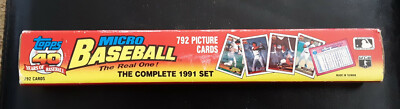 1991 Topps Baseball Micro Complete Set | eBay