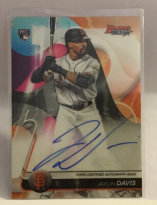 2020 BOWMAN’S BEST JAYLIN DAVIS ROOKIE AUTO #B20-JDA GIANTS MSK | eBay
