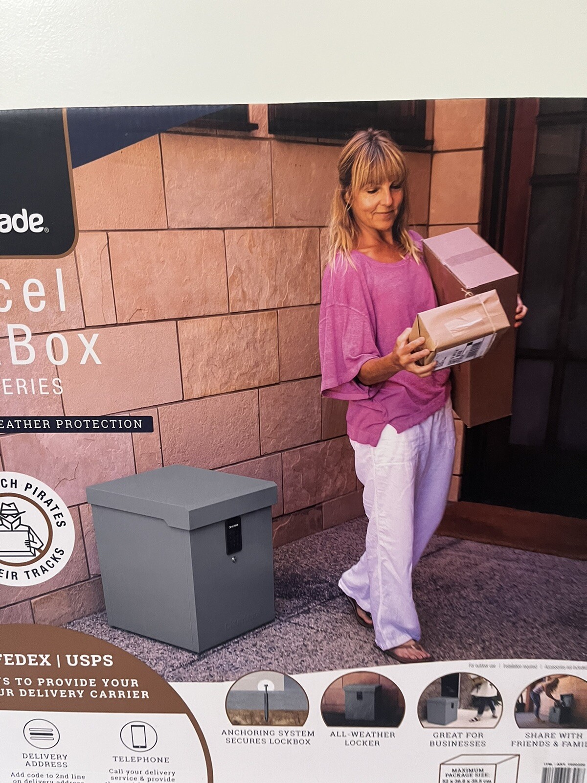 CleverMade Parcel LockBox S100 Series: Secure Package Delivery Box ...