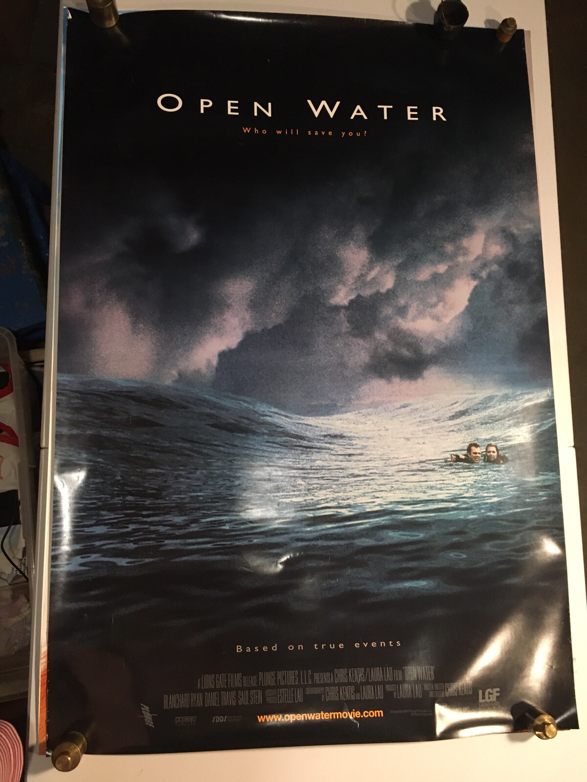 OPEN WATER 2003 Double Sided Original Movie Poster RARE 27”x 40” | eBay