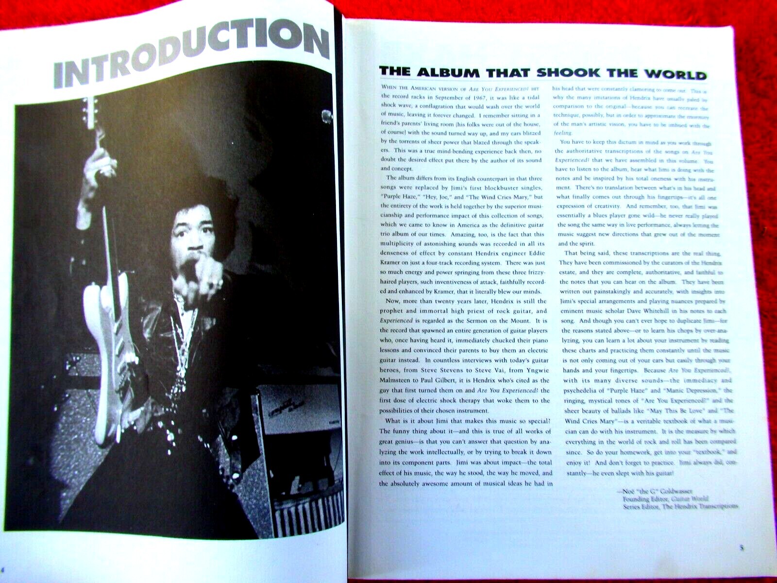 THE JIMI HENDRICK EXPERIENCE : ARE YOU EXPERIENCED SHEET MUSIC BOOK ...