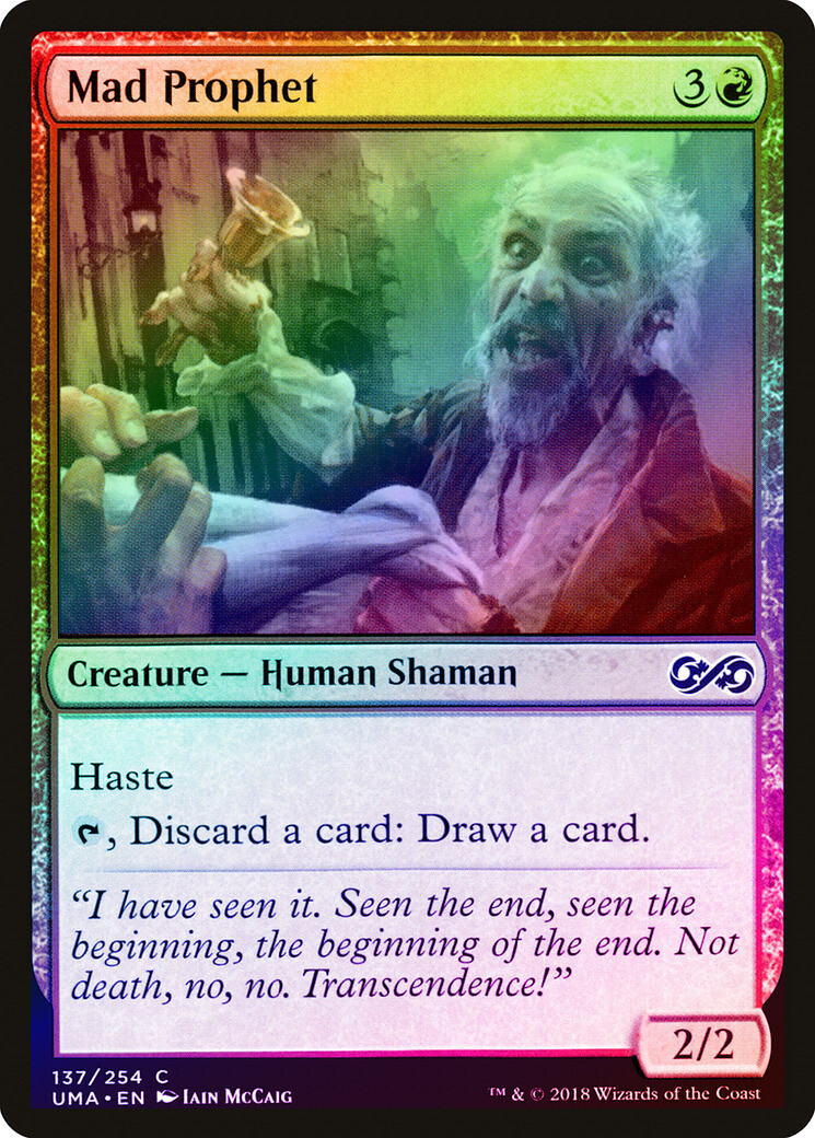 Mad Prophet FOIL Ultimate Masters NM Red Common MAGIC GATHERING CARD ...