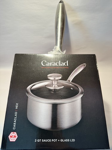Caraclad/hex Nonstick, Stainless With Aluminum Layer 2qt sauce Pot ...