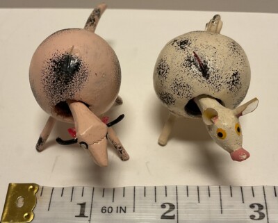 Vintage Bobblehead Animals, Cow And Pig, Small, Unique, Unbranded | eBay