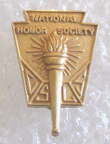 Vintage National Honor Society Member Award Pin - High School NHS Gold ...