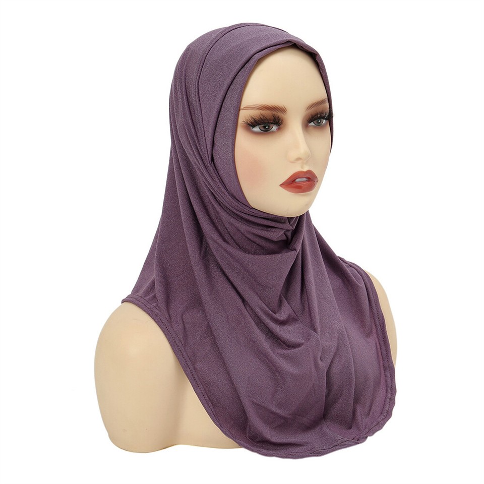Islamic Full Cover Underscarf Hijab Women Muslim Instant Scarf Wrap ...