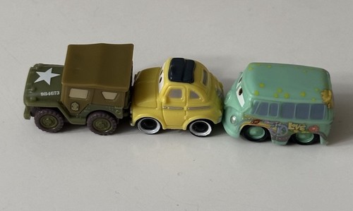 Disney Pixar Cars Micro Drifters Sarge Race Team Fillmore & Luigi Lot ...