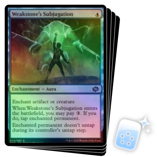 FOIL WEAKSTONE'S SUBJUGATION X4 The Brothers' War BRO Magic MTG MINT ...