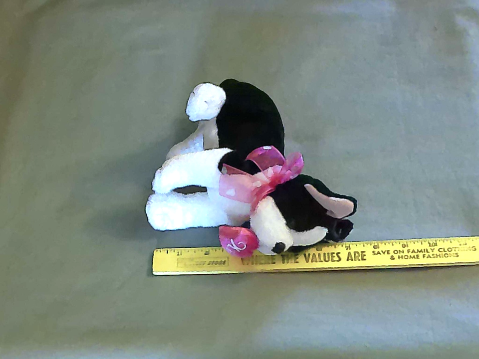 Boston Terrier Plush Toy Valentine's Day Gift, Pink Kiss Heart & Collar ...