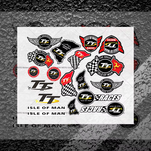 Isle of Man TT Race decals stickers For BMW, Ducati, Honda, Kawasaki ...