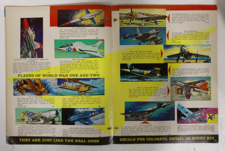 The Lindberg Line Hobby Model Kits 1964-65 Catalogue | eBay