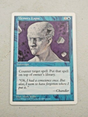 MTG Memory Lapse Fifth Edition Regular Common Premium NOS See Description | eBay