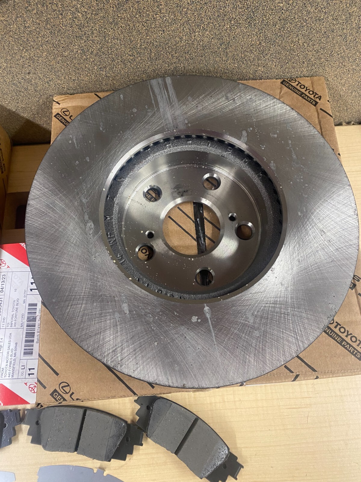 2009-2018 TOYOTA COROLLA & MATRIX GENUINE OEM FRONT BRAKE ROTORS TCMC ...