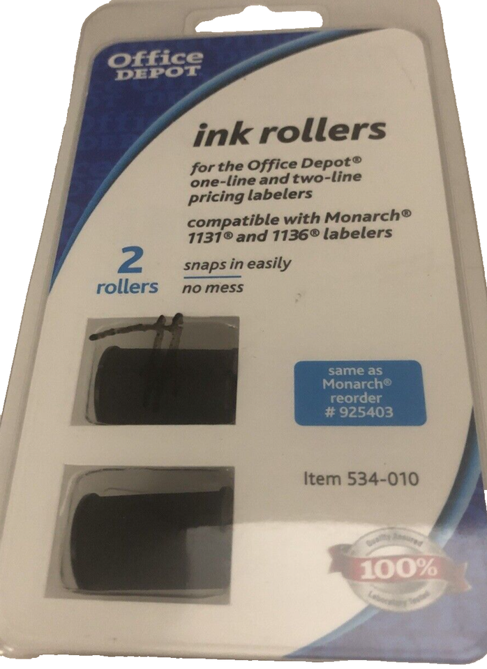 Office Depot 534-010 Ink Rollers For Monarch Labelers 1131 & 1136-1pk ...
