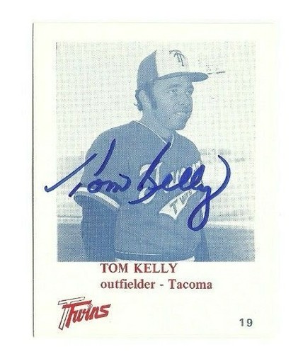 Tom Kelly 1975 Tacoma Twins signed auto autographed card | eBay