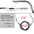 69-Inch ATV Brake Cable Compatible with 110cc, 125cc, 150cc, 250cc ATVs ...