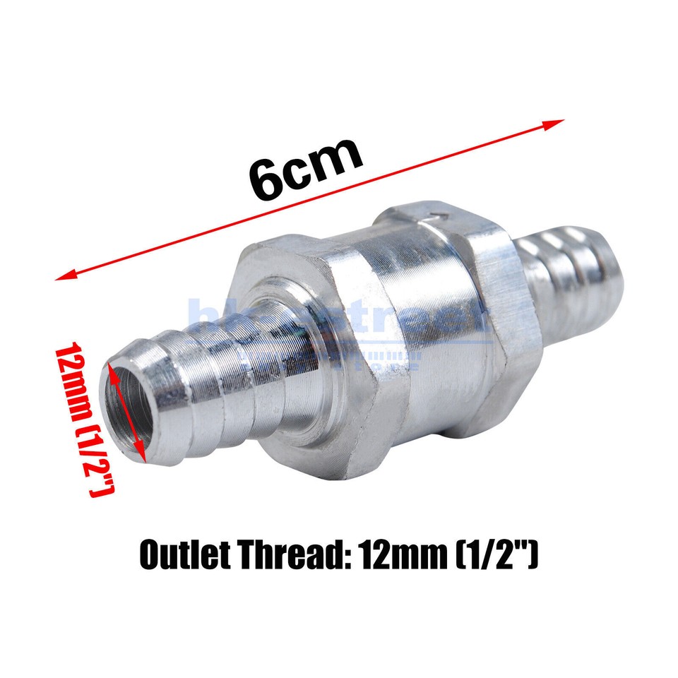 6/8/10/12mm Fuel Line Non-Return One Way Air Fuel Oil Check Valve ...