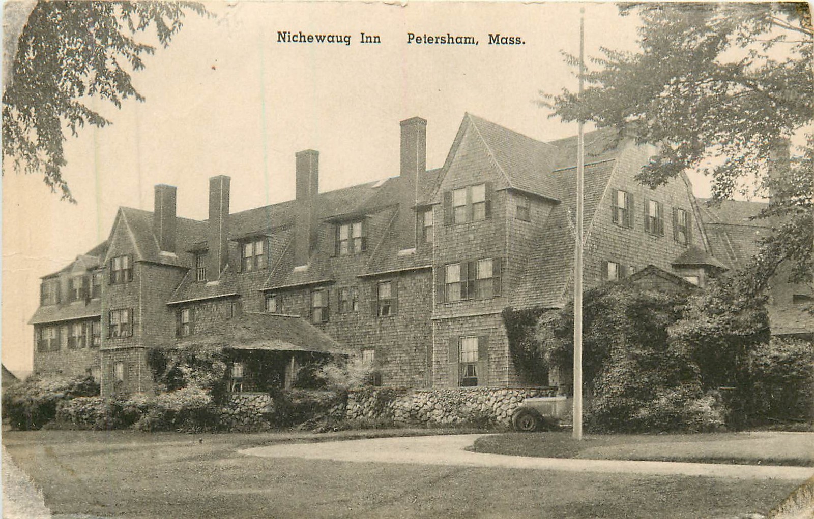Massachusetts, MA, Petersham, Nichewaug Inn Albertype Co Postcard 1910 ...