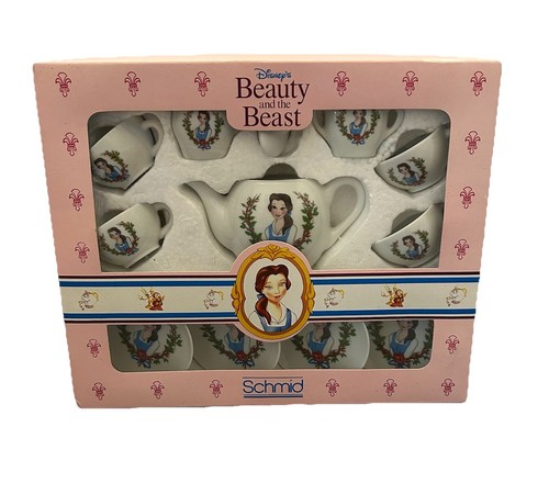 Vintage Disney’s Beauty And The Beast Schmid Mini Tea Dish Set NOS | eBay