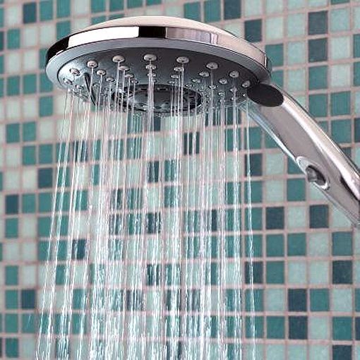 XXL Brausekopf Duschkopf Handbrause Schwallstrahl Wasserstop 6 Funktion ...