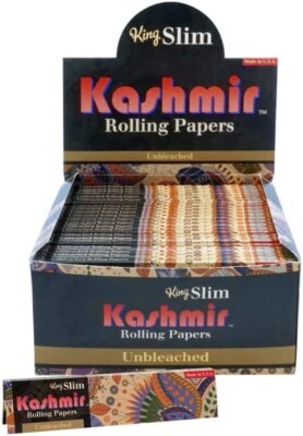Unbleached Rolling Papers King Size | 32 Leaves per Pack | 10 Pack Box ...