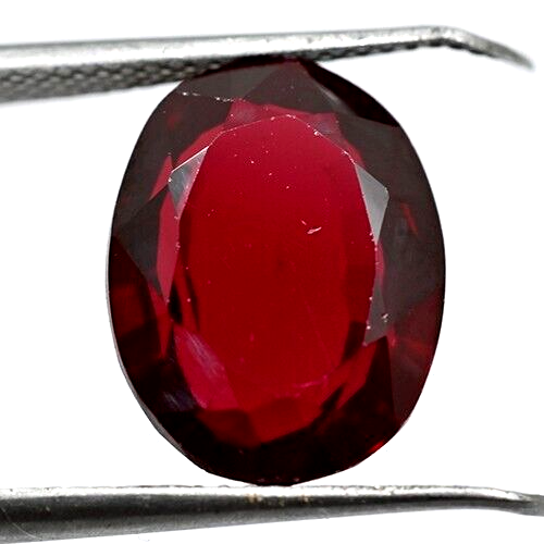 Natural Certified Dark Red Ruby Loose Gemstone 8.95 Ct Oval Cut | eBay