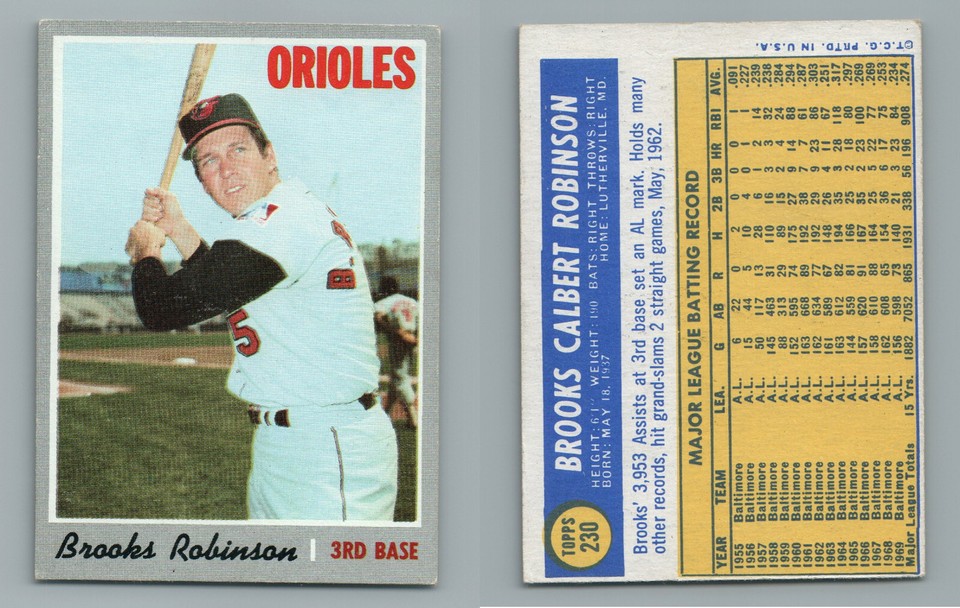 Brooks Robinson Cards ( You Pick ) Various Years - Baltimore Orioles | eBay