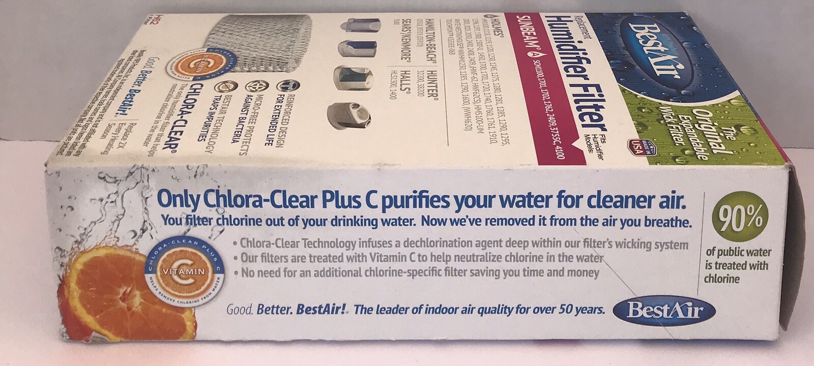 BestAir RPS Water Humidi Wick Humidifier Filter H62-c H85 Holmes Hunter ...