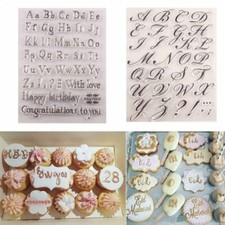 Fondant Cake Alphabet Letter Number Cookies Biscuit Stamp Embosser Mold ...