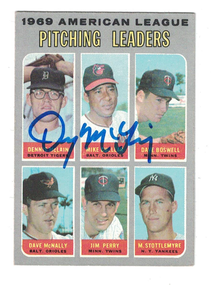 Denny McLain AUTOGRAPHED 1970 TOPPS BASEBALL CARD SIGNED DETROIT TIGERS ...