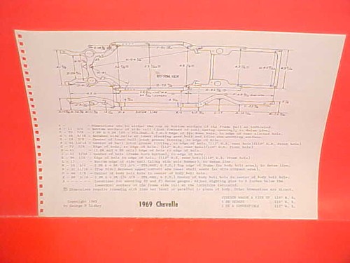 1969 CHEVROLET CHEVELLE SS CONVERTIBLE EL CAMINO CHEVY II FRAME ...