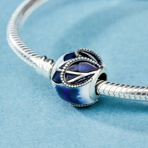 NEW AUTHENTIC PANDORA S925 ALE Butterfly Wing Blue Enamel Charm ...