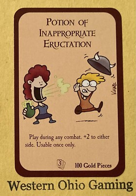 Munchkin Potion Of Inappropriate Eructation Card USED Steve Jackson ...