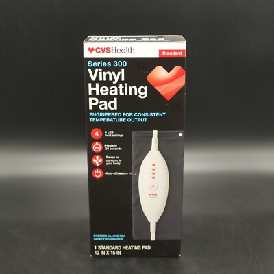 CVS Health: Series 300 Vinyl Heating Pad (Standard Size 12" x 15") w ...