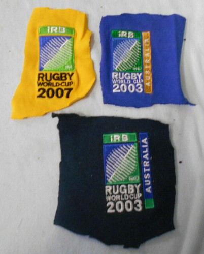 #TT. THREE (3) AUSTRALIA RUGBY UNION WORLD CUP CLOTH PATCHES | eBay