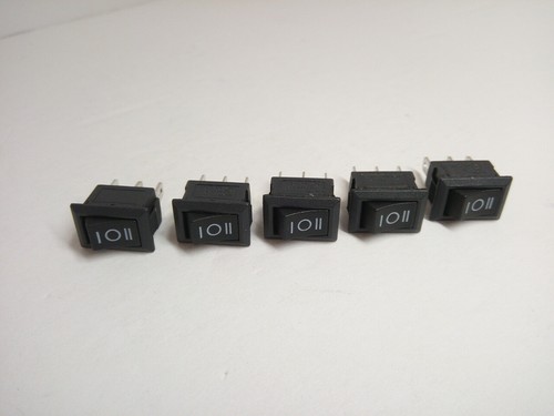 5x Pack KCD11 3A 250V 25T85 3 Pins 3 Positions Boat Rocker Power Switch ...