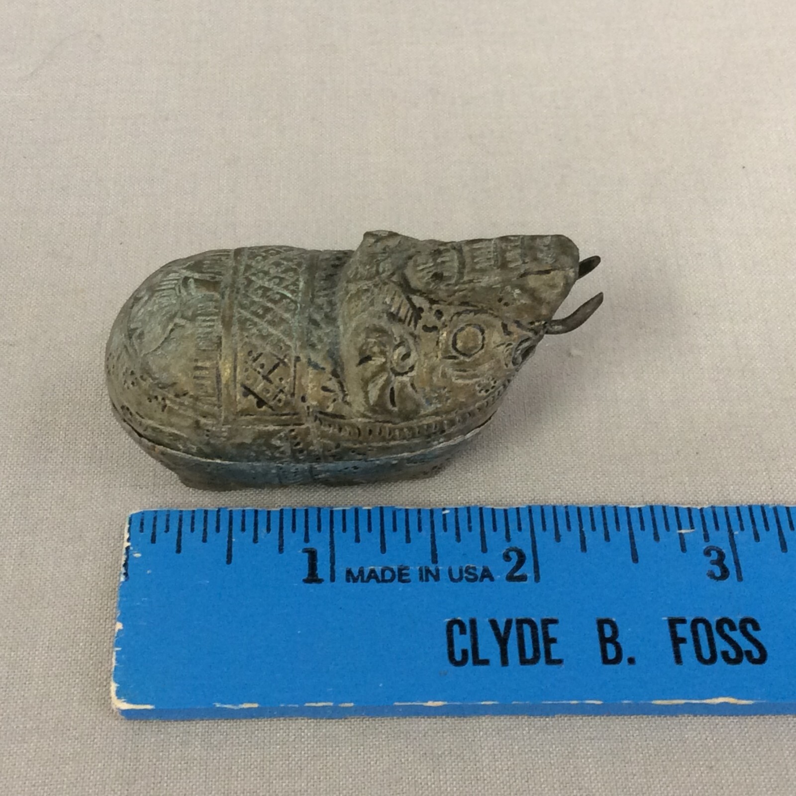 Lot 5 Small Silver Tin Animal Boxes Vintage Chinese Scent Candy Nut ...