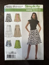Simplicity 2655 Misses Skirt Sewing Pattern Size 8-16 Uncut 3 Lengths ...
